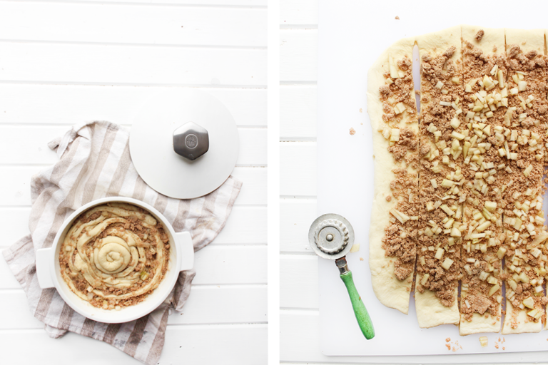 Cinnamon-Spiced Pear Roll with Warm Pear Infused Caramel » 27th and Olive