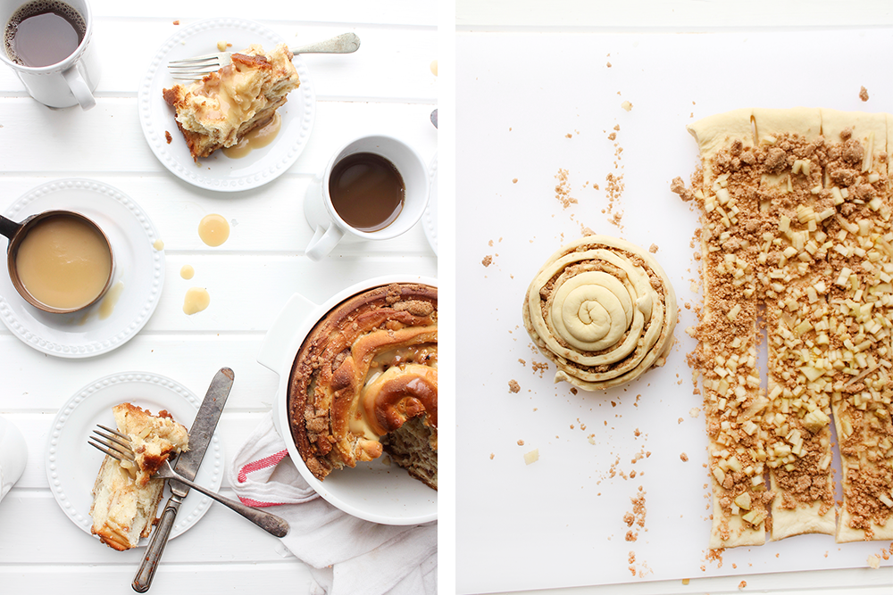 Cinnamon-Spiced Pear Roll with Warm Pear Infused Caramel » 27th and Olive